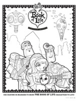 Free Book of Life Coloring Pages and Activity Sheets #BOLinsiders